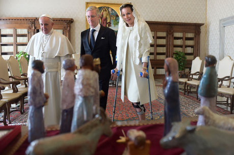 Pope Francis King Philippe Queen Mathilde Editorial Stock Photo - Stock ...