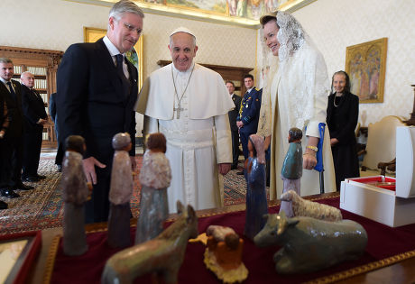 Pope Francis King Philippe Queen Mathilde Editorial Stock Photo - Stock ...