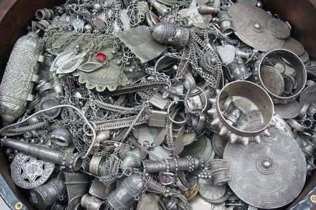 Omani Silver Jewellery Muttrah Souq Oman Editorial Stock Photo - Stock ...