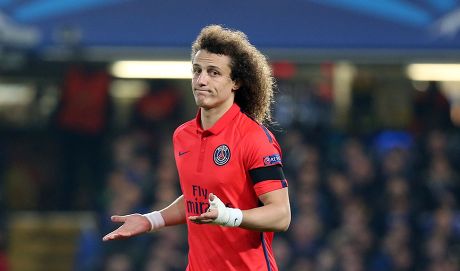 David Luiz Paris Saintgermain Looks Bemused Editorial Stock Photo ...