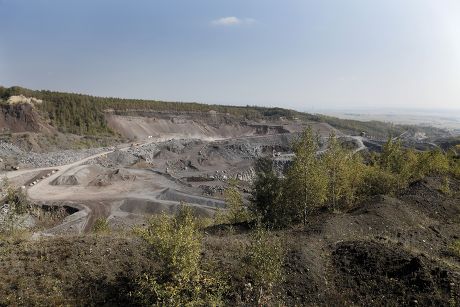Quarry Near Nickenich Volcanic Clinkers Basalts Editorial Stock Photo ...