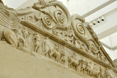 Relief Frieze Sacrificial Procession Altar Crown Editorial Stock Photo ...