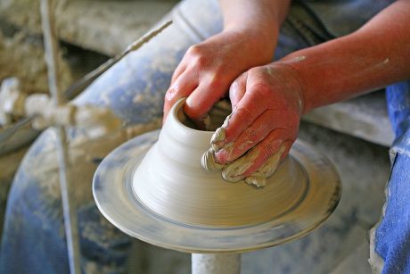 Pottery Potter Making Vessel Editorial Stock Photo - Stock Image ...