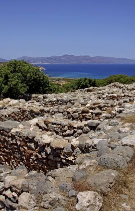 Gournia Minoan Archaeological Site Crete Greece Editorial Stock Photo ...