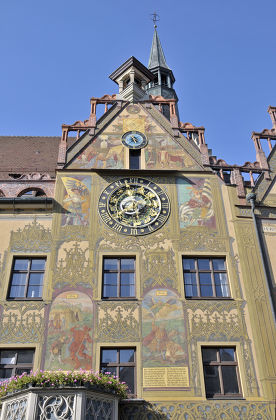 Astronomical Clock On East Facade Ulms Editorial Stock Photo - Stock ...