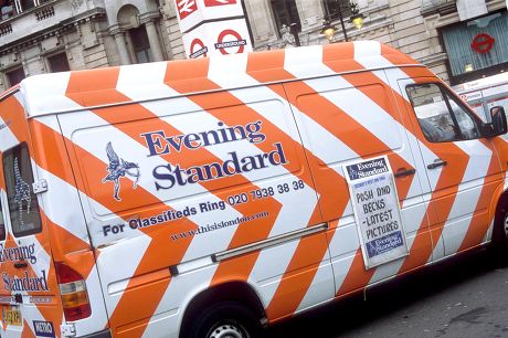Evening Standard Newspaper Delivery Van Editorial Stock Photo - Stock ...