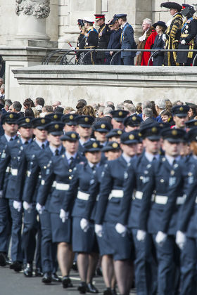 Members Raf March Past Royal Family Editorial Stock Photo - Stock Image ...