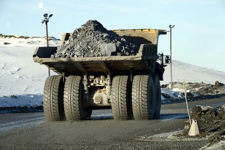 Truck Kevitsa Copper Nickel Mine Kevitsas Editorial Stock Photo - Stock ...