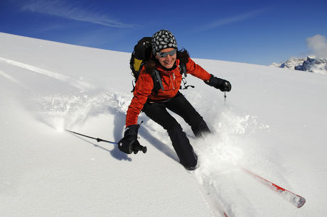 Model Released Ski Tour Mt Grosser Editorial Stock Photo - Stock Image ...