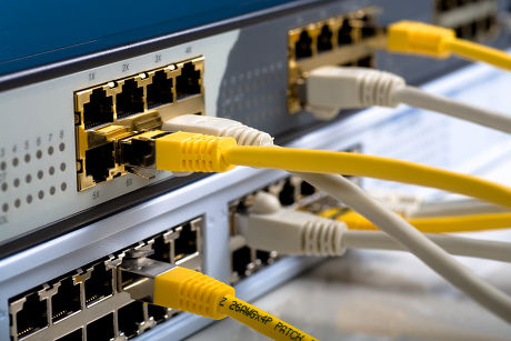 Network Switches Patch Cables Server Room Editorial Stock Photo - Stock ...