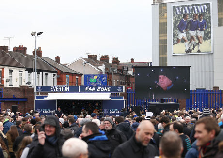 Band Plays Fan Zone Outside Goodison Editorial Stock Photo - Stock ...