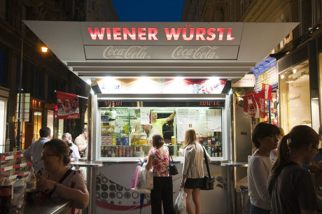 Fast Food Stand Graben Street Vienna Editorial Stock Photo - Stock ...