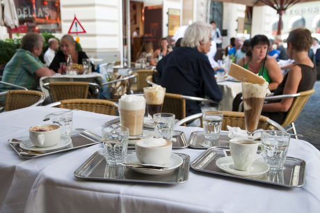 Variety Coffees Traditional Korb Wien Oesterreich Editorial Stock Photo ...