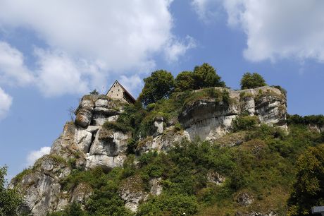 Burg Pottenstein Castle On Rock Little Editorial Stock Photo - Stock ...