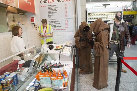 Cosplayers Grab Some Food Editorial Stock Photo - Stock Image ...