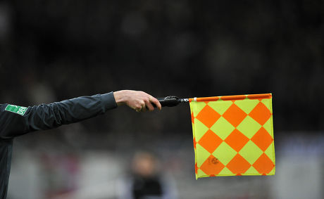 Linesman Offside Flag Editorial Stock Photo - Stock Image | Shutterstock