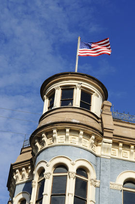 250 American flags on buildings Stock Pictures, Editorial Images and ...
