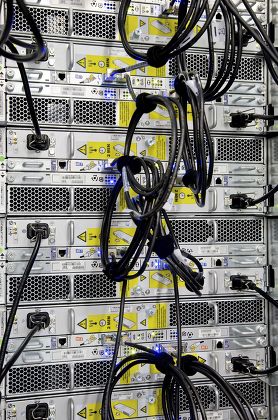 Cables Wiring Computers Servers Computer Center Editorial Stock Photo ...