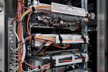Cables Wiring Computers Servers Computer Center Editorial Stock Photo ...