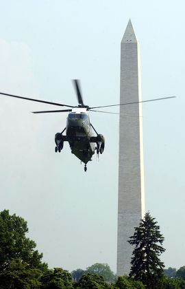 George W Bush Arrives Aboard Marine Editorial Stock Photo - Stock Image ...