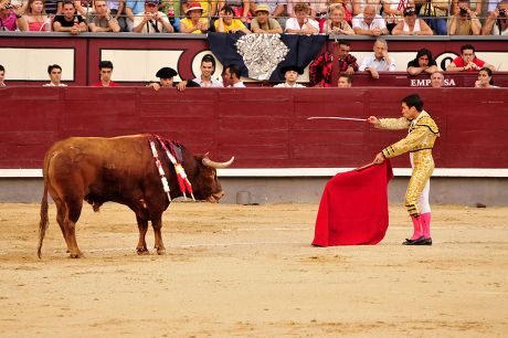 Bullfighter Matador Scarlet Cape Muleta Sword Editorial Stock Photo ...