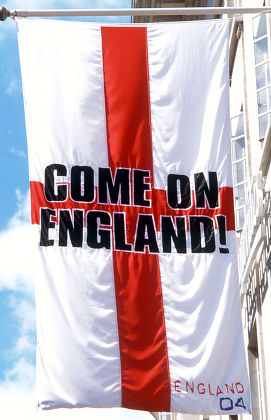 English Flag Come On England Slogan Editorial Stock Photo - Stock Image ...