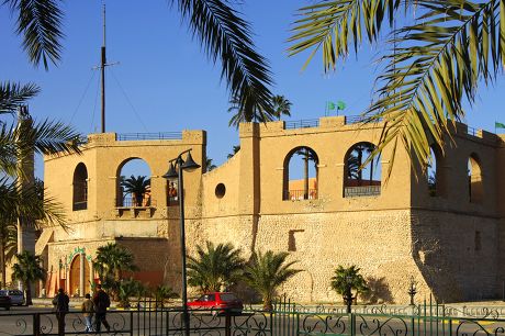 Red Castle Assai Alhamra Tripoli Libya Editorial Stock Photo - Stock ...