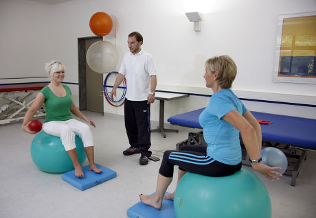 Model Released Physiotherapy Exercises Using Exercise Editorial Stock ...