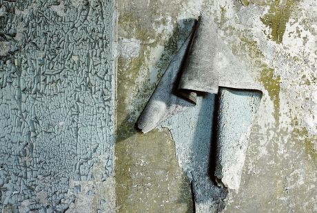 Wall Peeling Paint Old Detached Wall Editorial Stock Photo - Stock ...