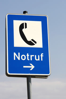 Traffic Sign Emergency Call Editorial Stock Photo - Stock Image ...