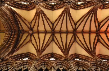 Gothic Cross Vaults Lichfield Cathedral Decorated Editorial Stock Photo ...