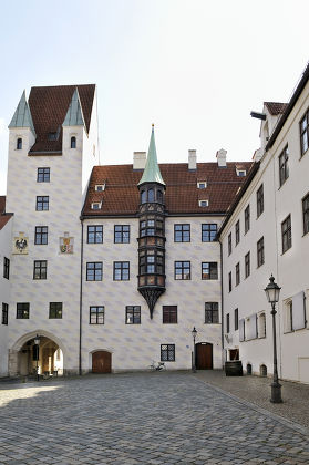 Alter Hof Historic Interior Munich Bavaria Editorial Stock Photo ...