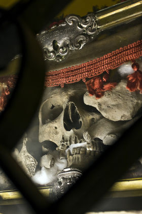 Saint Relics Skulls Bones Crypt Saint Editorial Stock Photo - Stock ...
