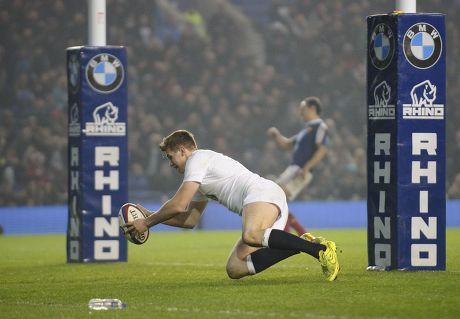 Englands George Perkins Scores His Sides Editorial Stock Photo - Stock ...