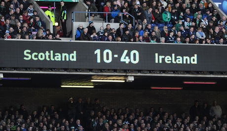 Scoreboard Shows Final Winning Score Visitors Editorial Stock Photo ...