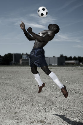Model Released Darkskinned Footballer Editorial Stock Photo - Stock ...