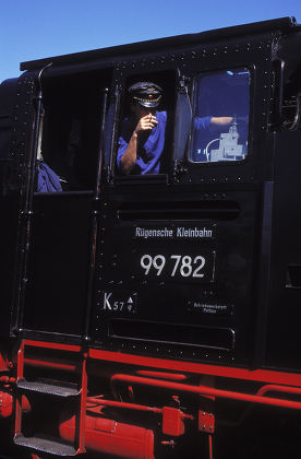 Engine Driver Rasender Roland Steam Locomotive Editorial Stock Photo ...
