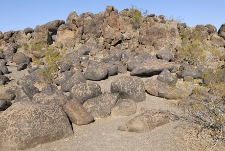 Native American Rock Engravings Petroglyphs About Editorial Stock Photo ...