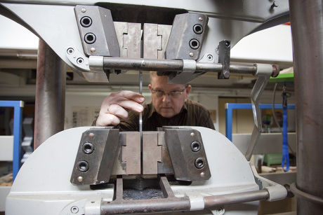 Model Released Welding Engineer Universal Testing Editorial Stock Photo ...