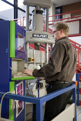 Model Released Welding Engineer Universal Testing Editorial Stock Photo ...
