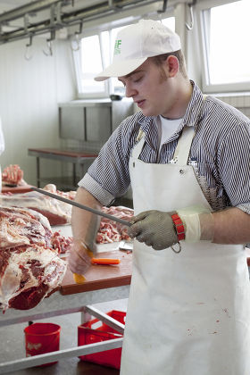 Model Released Butcher Sharpening Knife Editorial Stock Photo - Stock ...