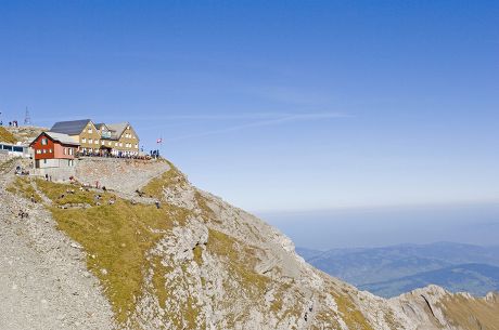 Restaurant Bergrestaurant Saentis Summit Saentis Mountain Editorial ...