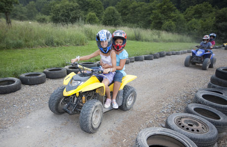 Model Released Children Riding Quad Bike Editorial Stock Photo - Stock ...