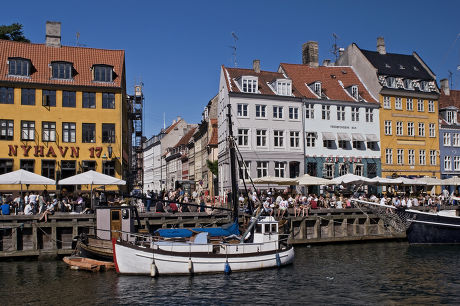 Nyhavn Street Copenhagen Denmark Scandinavia Europe Editorial Stock ...