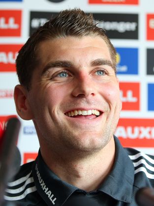Sam Vokes Wales Smiles During Press Editorial Stock Photo - Stock Image ...