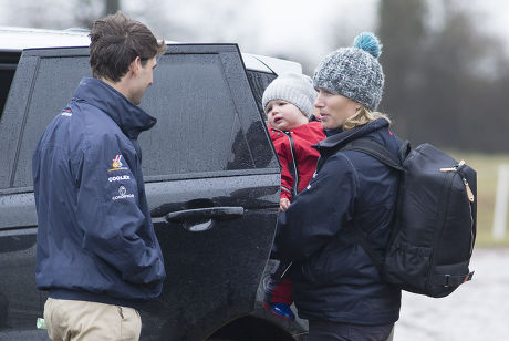 Zara Tindall Baby Mia Wrapped Against Editorial Stock Photo - Stock Image | Shutterstock