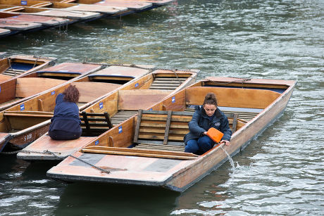 Punt Operators Bailing Out Their Boats Editorial Stock Photo - Stock ...