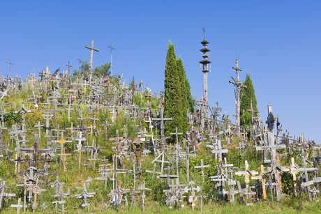 Kriziu Kalnas Hill Crosses Site Pilgrimage Editorial Stock Photo ...
