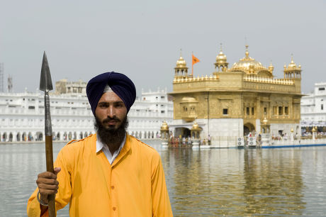 Sikhism Guard Sikh Turban Lance Sacred Editorial Stock Photo - Stock ...
