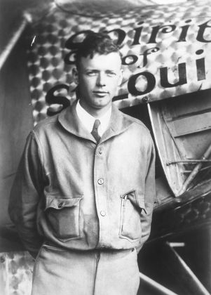 1 Iv xv charles lindbergh aviation history pilot portrait one person ...